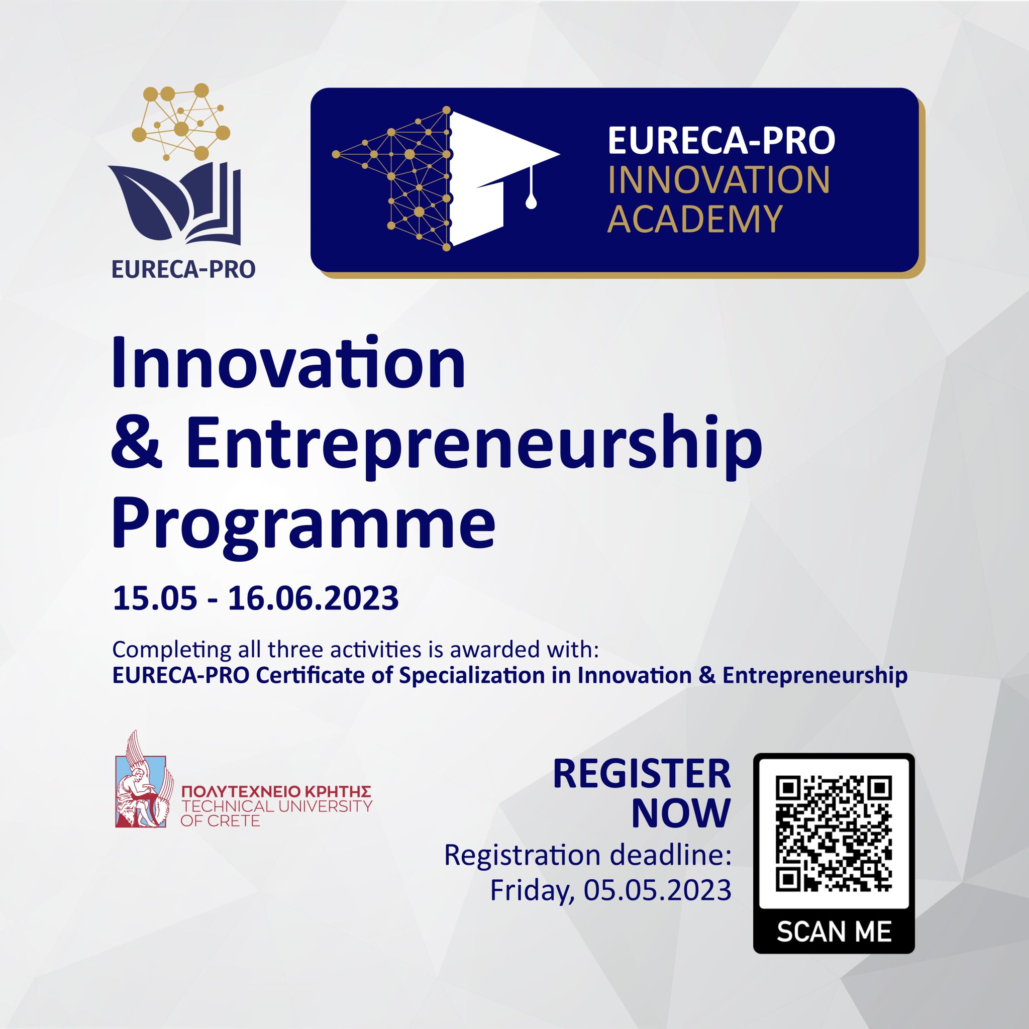 Innovation & Entrepreneurship Programme - EURECA-PRO