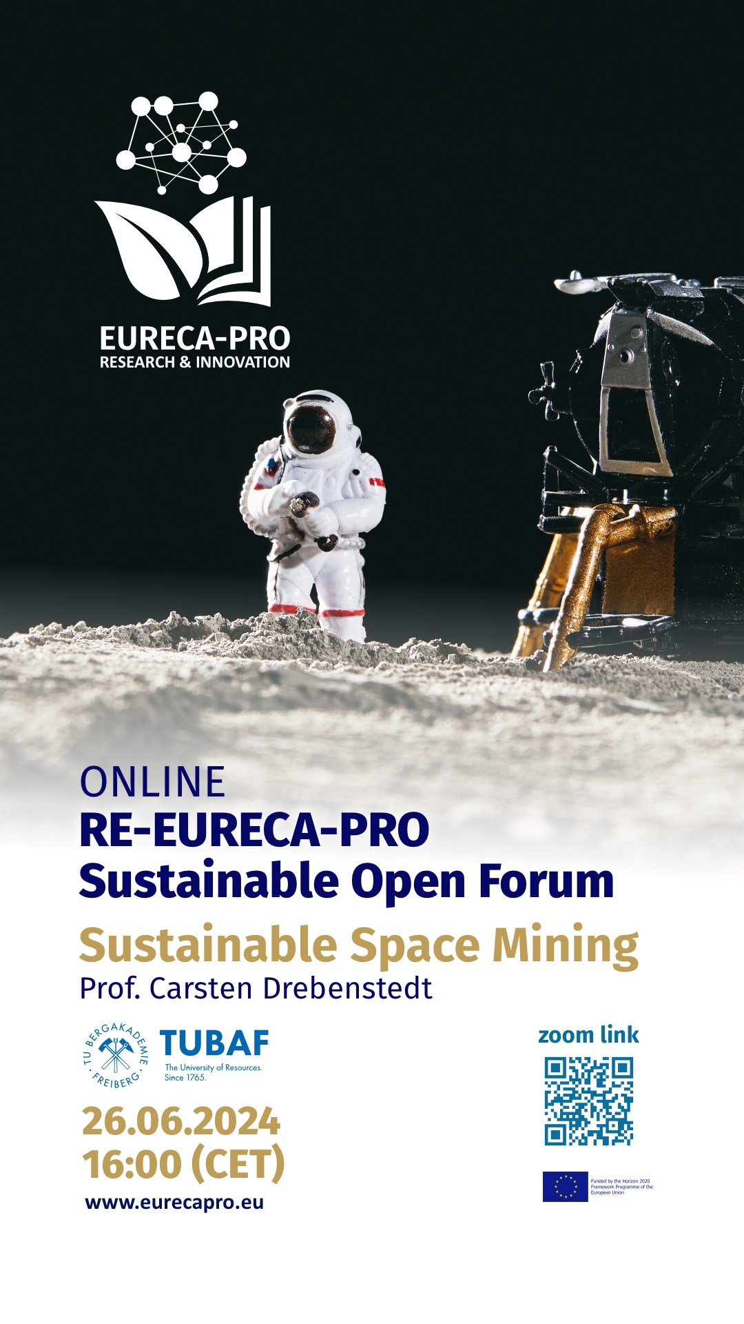 RE-EURECA-PRO Sustainable Open Forum "Sustainable Space Mining" - EURECA-PRO